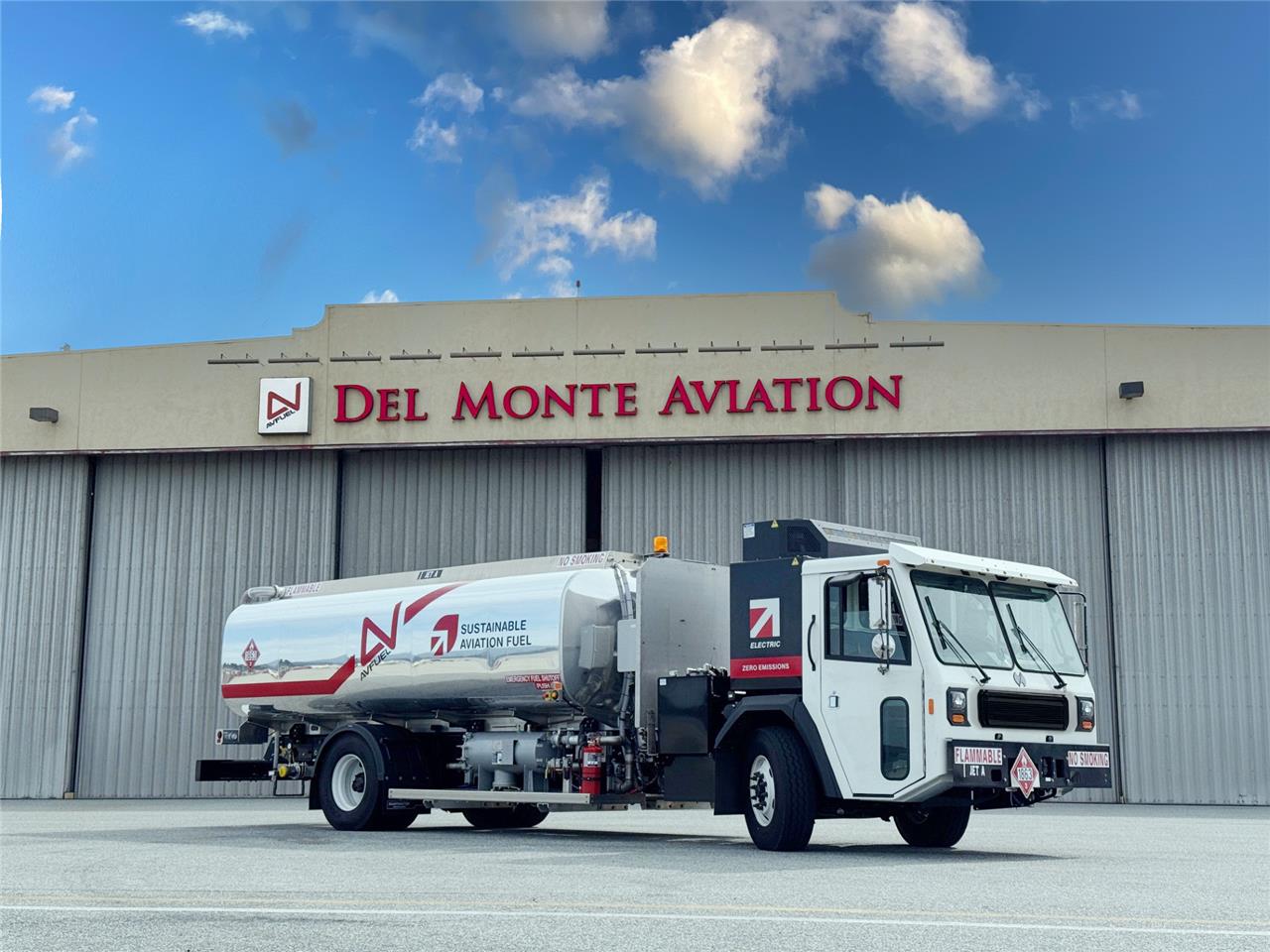 Avfuel Powers the Future With Electric Refueler Truck in Monterey